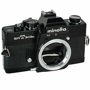 Minolta SRT 303B 35mm Camera Body, Black (European SRT 202) at KEH Camera