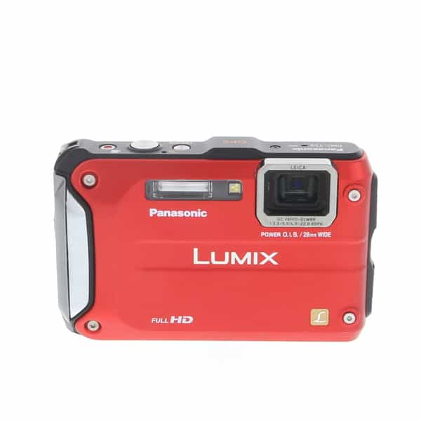 Panasonic Lumix DMC-TS3 Waterproof Underwater Digital Camera, Red {12 ...