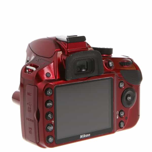 Nikon D3200 DSLR Camera Body, Red {24.2MP} at KEH Camera