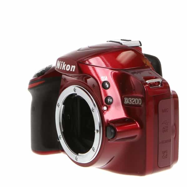 Nikon D3200 DSLR Camera Body, Red {24.2MP} at KEH Camera