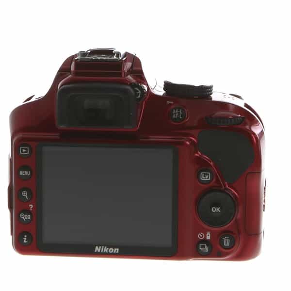 Nikon D3400 DSLR Camera Body, Red {24.2MP} at KEH Camera