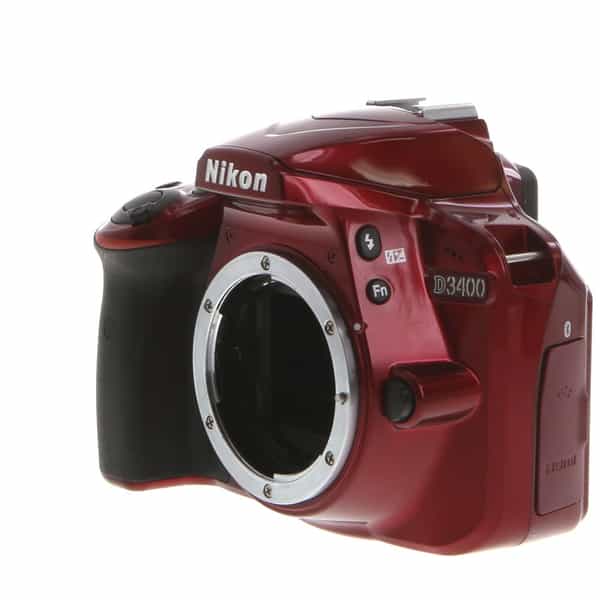 Nikon D3400 DSLR Camera Body, Red {24.2MP} at KEH Camera
