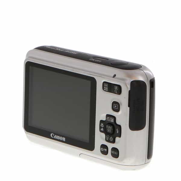 Canon Powershot A495 Silver Digital Camera {10MP} (Requires 2/AA) at ...
