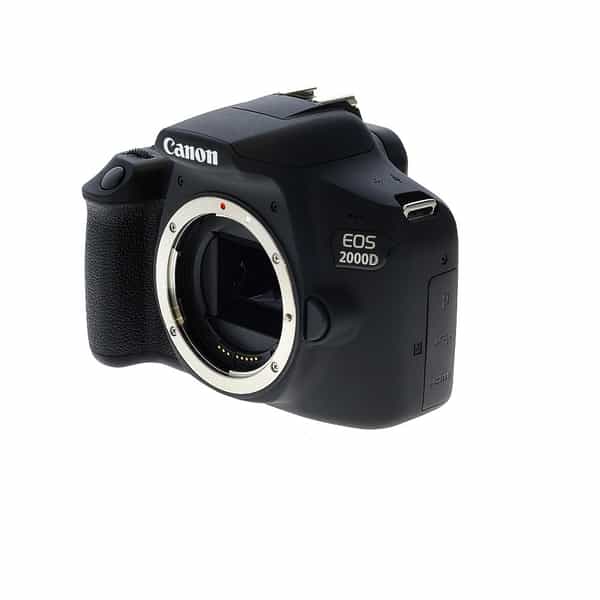 Canon EOS 2000D DSLR Camera Body, Black {24MP} with 5-Pin Hot Shoe ...
